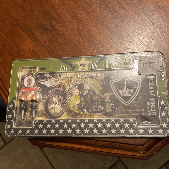 Couture Warrior | Other | Warrior License Plate Frame Paul Jr Designs ...